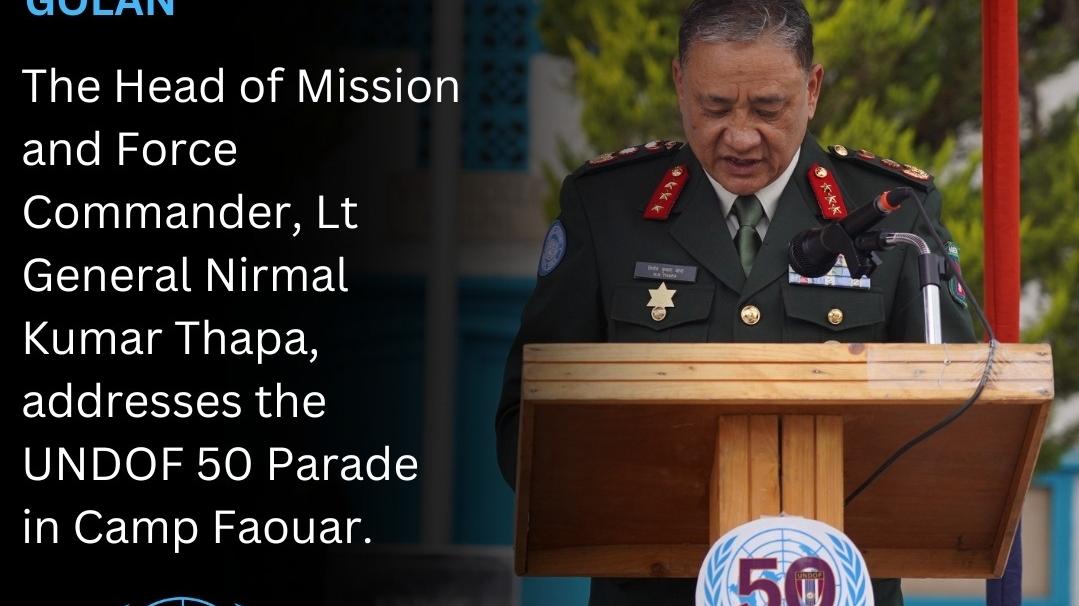 UNDOF 50 Years Contribution to Peace | UNDOF